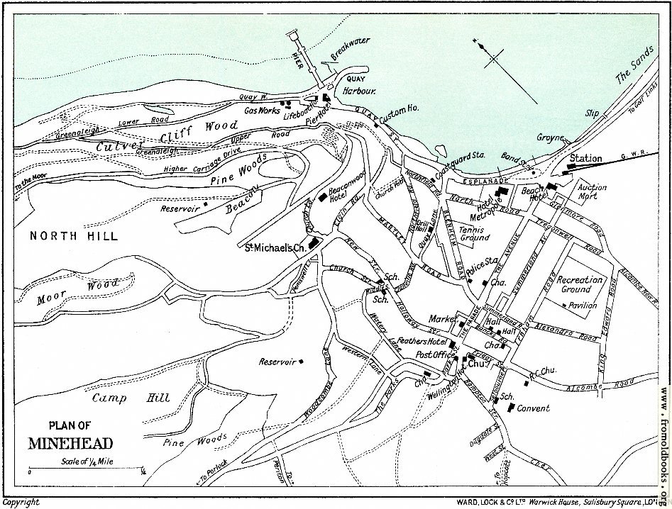 Plan Of Minehead 1910